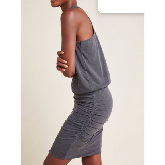 Sundry | Dresses | Anthropologie Sundry Uptown Scrunch Slub Rushed Tank ...